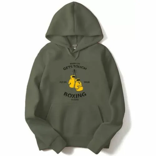 Buy Glito Green Boxer Printed hoodies sweatshirt for men Online at Best Prices in India - JioMart.