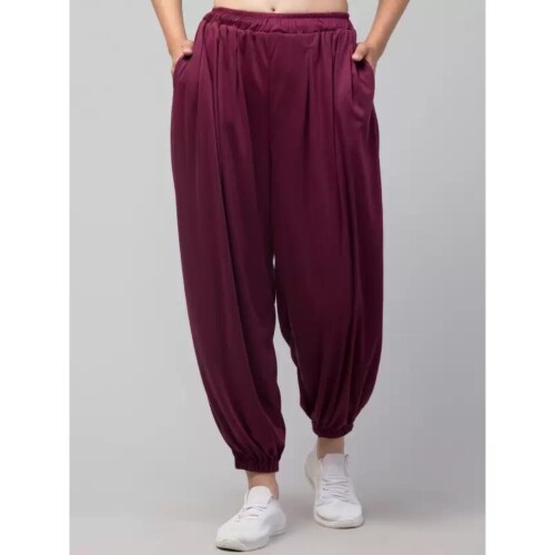 Buy Famiss fashion Viscose Rayon Regular Fit Solid Trousers Harem Pants ...