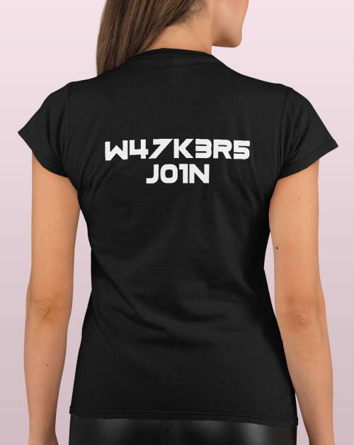 Buy Macmerise Alan Walker Core Walkers Join Black T-shirt for Womens Online at Best Prices in ...