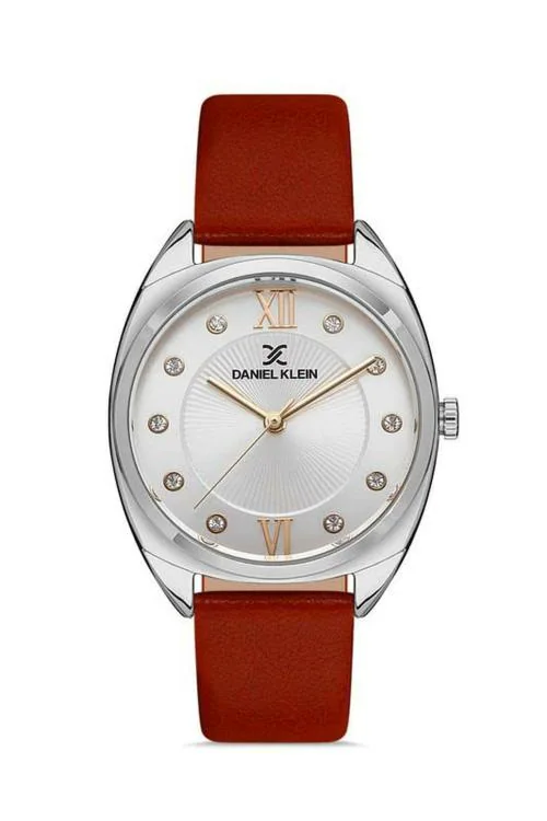 Buy DANIEL KLEIN Analog Silver Dial Red Strap Watch for Women - (DK.1.13425-5) Online at Best ...