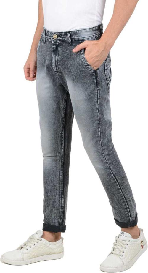 Buy Moulty Men Grey Denim Regular Jeans Size 34 Online at Best Prices ...