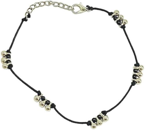 Buy HIGH TRENDZ Silver Plated Cotton Dori Anklet for Women, Girls ...