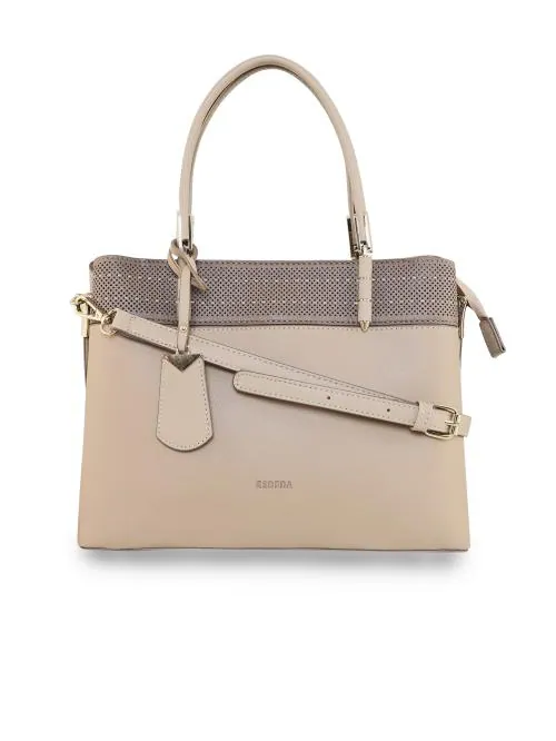 Buy ESBEDA Beige Color Structured Solid Handbag For Women Online at ...