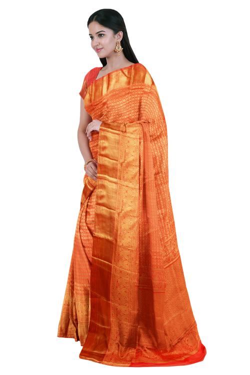 Buy KSR HANDLOOMS MUGA GADWAL SAREE Online at Best Prices in India ...