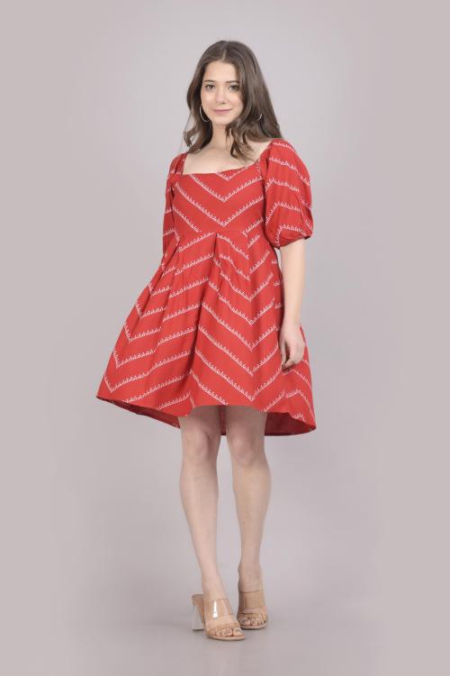 Buy Manojava Women Maroon Printed Viscose Rayon Bodycon Dress Online at ...