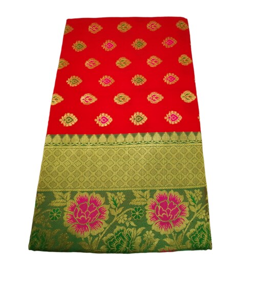 Buy CRAFTONI Butik Design Kanjivaram Pure Silk Saree for Women With ...