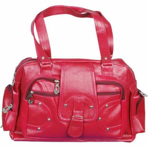 Buy ACRIL Women Red Pu Hand-Held Bag - 10 Kg Online at Best Prices in ...