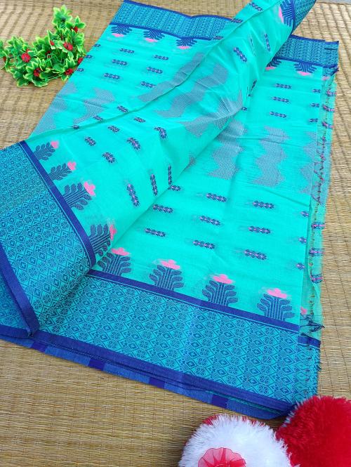Buy Happy Creation Pure cotton Woven Design Saree Without Blouse Piece Online at Best Prices in ...