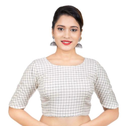Buy Areum Women White Solid Art Silk Blouse (40) Online at Best Prices in India - JioMart.