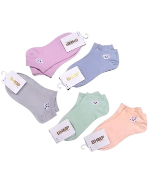 Buy Arsha Lifestyle Unisex Ankle Length Standard Cotton Socks (Pack of 5) (WCS-99) Online at ...