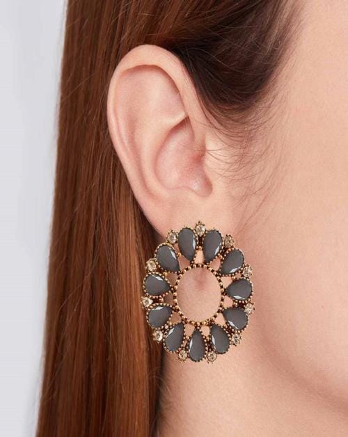 Buy Rich & Famous Drop Shape Stud Earrings For Women & Girls Online at Best Prices in India ...