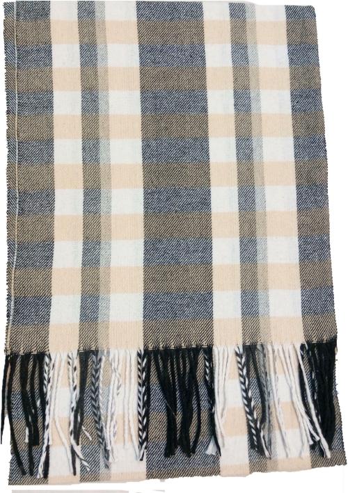 Buy V Vrinde Men Beige, Grey Checkered Pure Wool Muffler Online at Best Prices in India - JioMart.