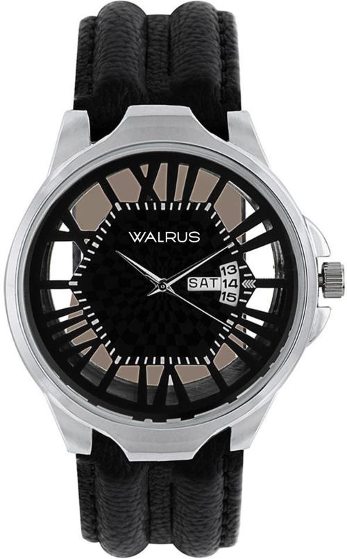 Buy Walrus Analog Black Dial Black Strap Watch For Men Online at Best ...