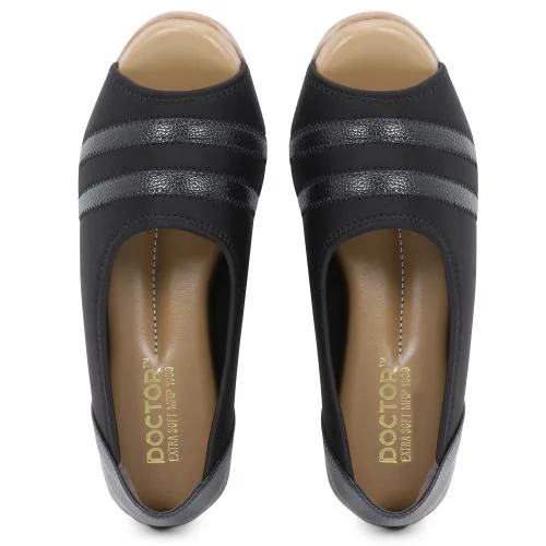 Buy DOCTOR EXTRA SOFT Women's Black Ortho Sandals Orthopaedic Diabetic ...