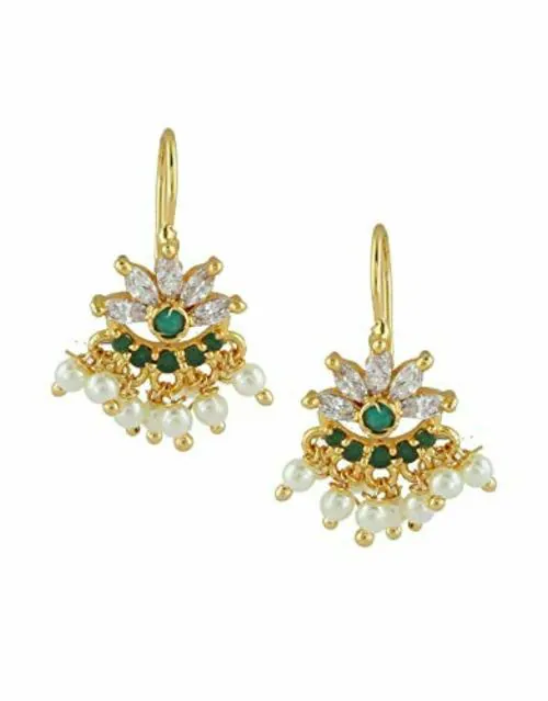 Buy Anuradha Art Jewellery Gold Plated Bugadi Earring Golden (Women) Online at Best Prices in ...