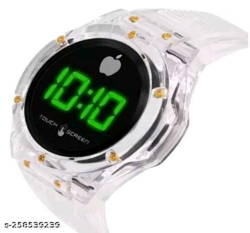 Buy AVORDE Transparent Digital Touch Screen Transparent Silicone Strep ...