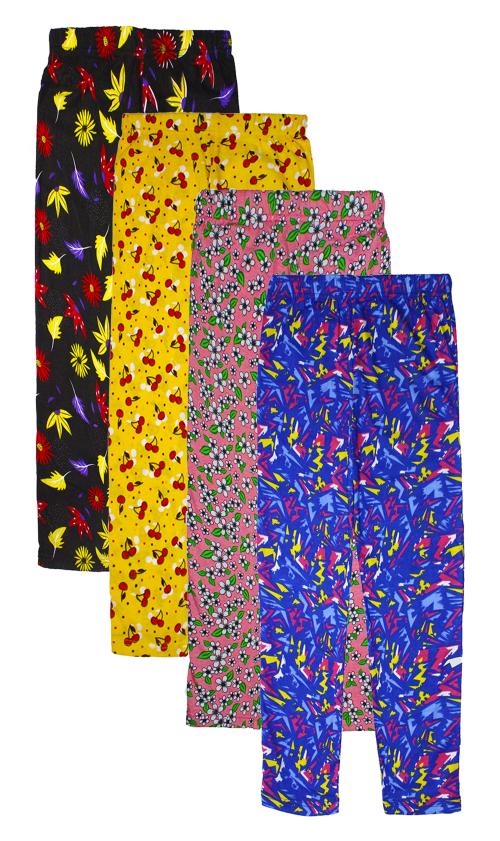 Buy GWA Girls Printed Pyjama Pant (Pack of 4) Online at Best Prices in ...