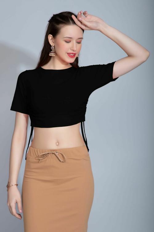 Buy The Blazze B5033 Women Cotton Round Neck Half sleeve Blouse Draw ...