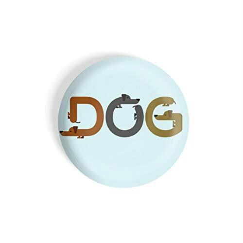 Buy Dhcrafts Blue Metal Dog Printed Pin And Magnetic Badge, 5.8 Cm ...