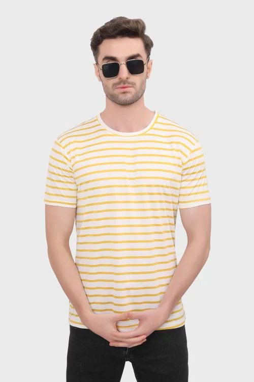 Buy CLOTHINK HUB Men's Regular Fit Half Sleeve Solid Casual Wear Round ...