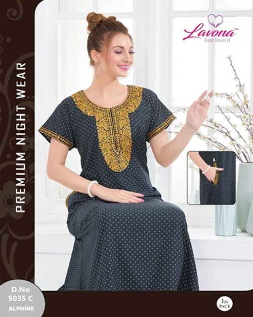 Buy LAVONA - Just Love ItBlue Women Nightie Online at Best Prices in India - JioMart.