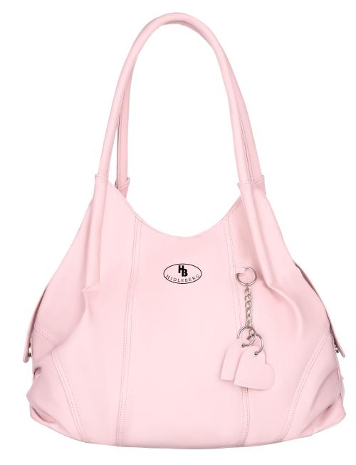 Buy Hidle Berg Hand bag Rexin Bag For Women (pink) Online at Best ...