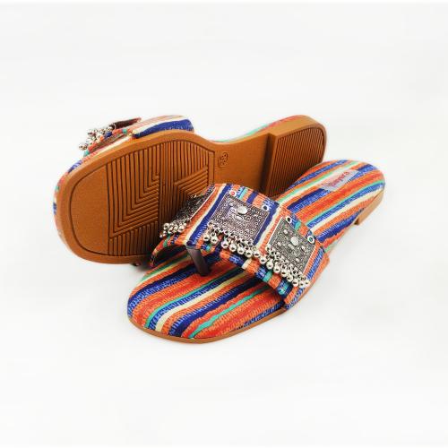 Buy Sayera Blue Ethnic Sandal For Girls &Women | Stylish Fashion Sandal ...