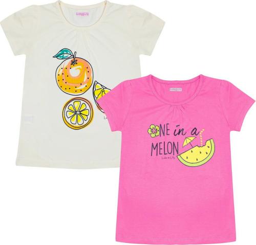 Buy Luke and Lilly pack of 2 Girls Half Sleeve Tshirt Online at Best ...