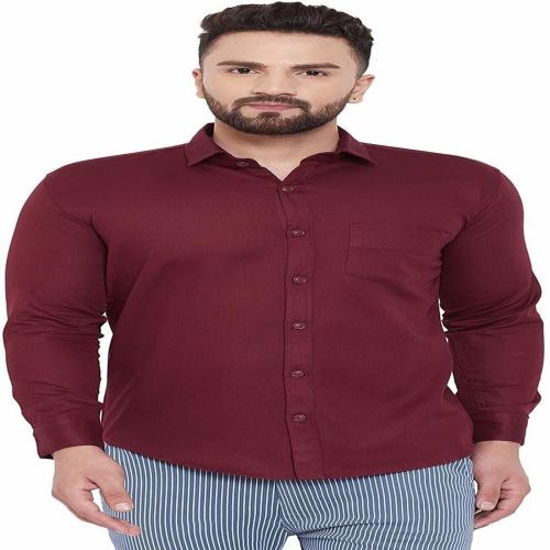 Buy TOROLY Men Solid Casual Maroon Shirt () Online at Best Prices in ...