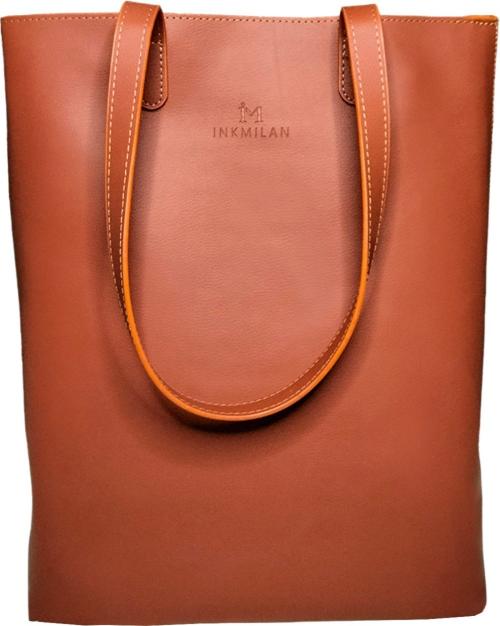 Buy INKMILAN Brown Synthetic Leather Handbag Online at Best Prices in ...