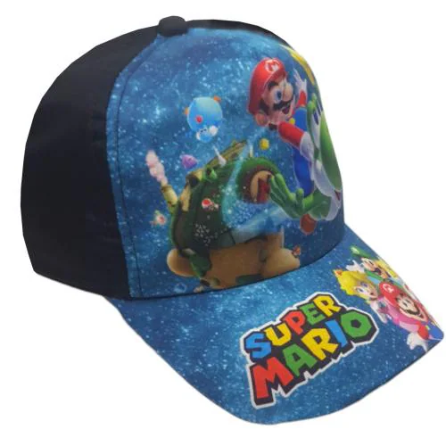 Buy Classic Caps - Unisex Mario Bros Baseball Caps For Kids - Black ...