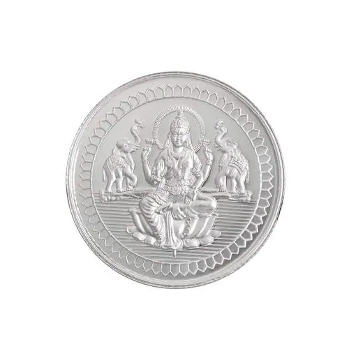 Buy Bangalore Refinery Silver 10g Goddess Lakshmi Coin Pack of 10 ...