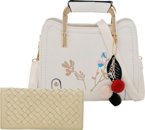Buy Mark & Keith Women White Messenger Bag Online at Best Prices in ...