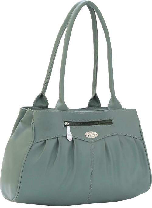 Buy Semiize Women Green PU Handbag Online at Best Prices in India ...