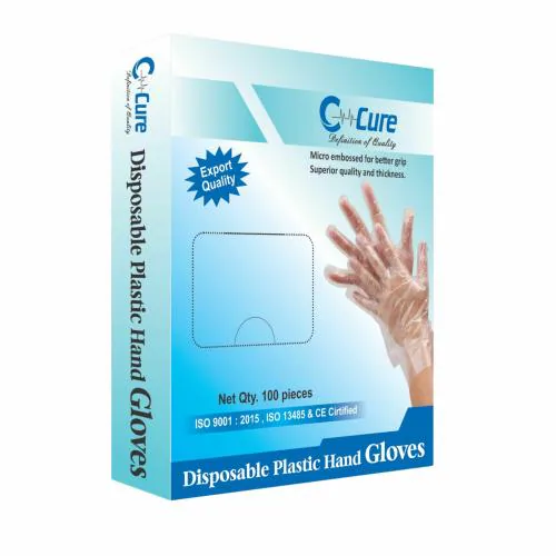 Buy C- Cure Definition of Quality Disposable Plastic hand Gloves For ...