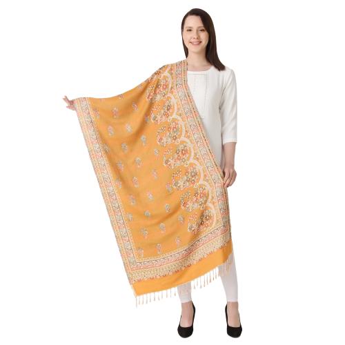 Buy EVAZ Stylish Woolen Stoles For Women's -Mustard Online at Best ...