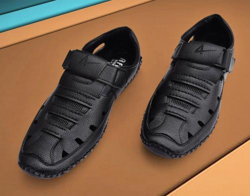 Buy Afreet Comfortable & Trendy Sandals for Men (Black) Online at Best ...