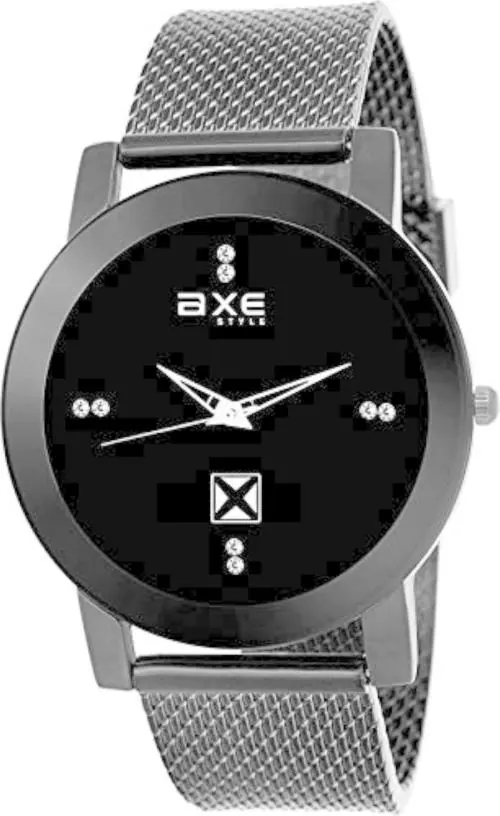 Buy Axe Style Analog Black Dial and Strap Wrist Watch for Men - (X1120 ...