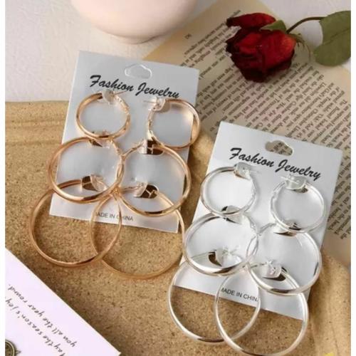 Buy WAMPS & ANGELS Combo of 6 pairs of different size Hoops(Pack of 6 ...