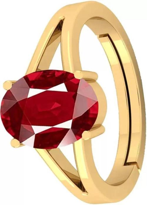 Buy Chopra Gems & Jewellery Brass Manik Astrological Ring (Men and ...