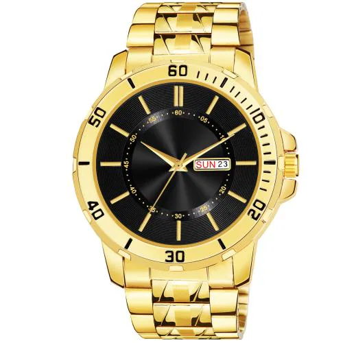 Buy WHIPLASH Gold Stainless Steel Day & Date Display Analog Watch - For ...
