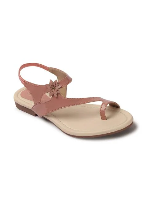 Buy Picktoes Trendy Pink Flat Sandals for Women Online at Best Prices ...