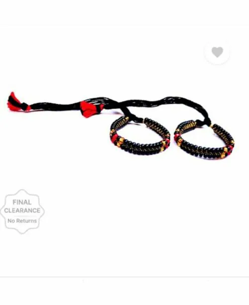 Buy Cristal Craft Baby Najariya Stone, Fabric Anklet (Pack Of 2) Online ...