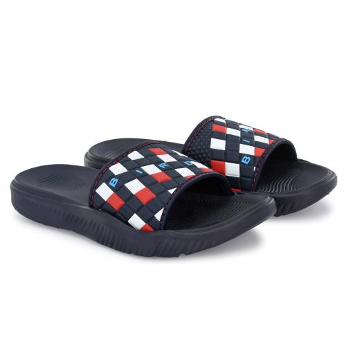 Buy BIRDE Stylish Comfortable Navy Slides For Men's Online at Best ...