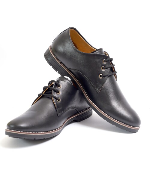 Buy Advick Black Formal Shoes For Men Lace Up SM-A-2301-BLK-10 Online ...