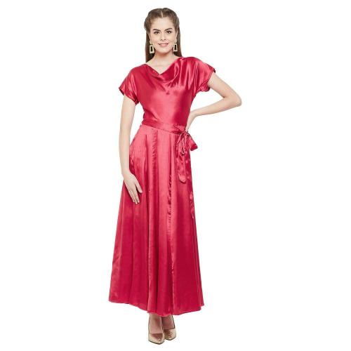 Buy PANIT Women Red Polyester Dresses Online at Best Prices in India ...