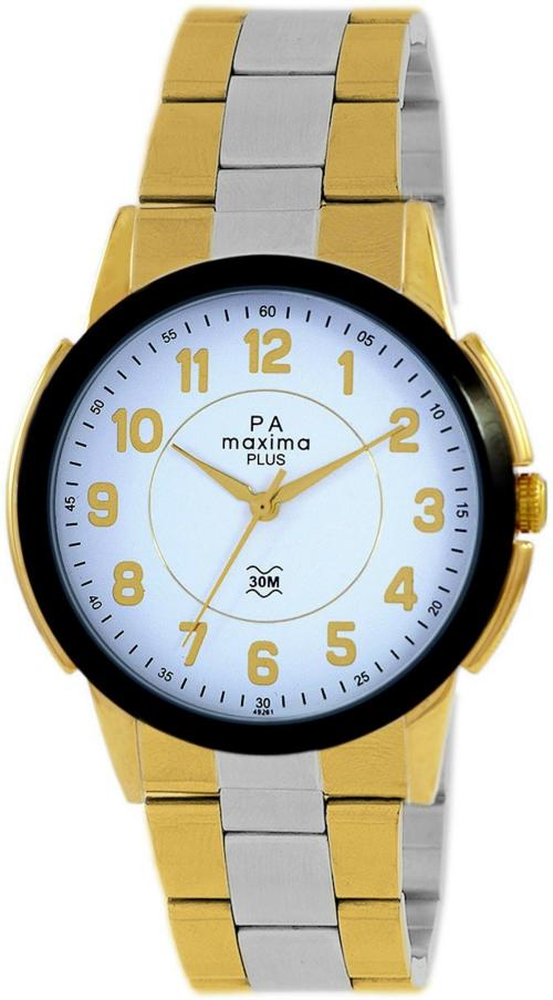 Buy Maxima Analog White Dial Multicolor Strap Watch For Men (51871CAGT ...