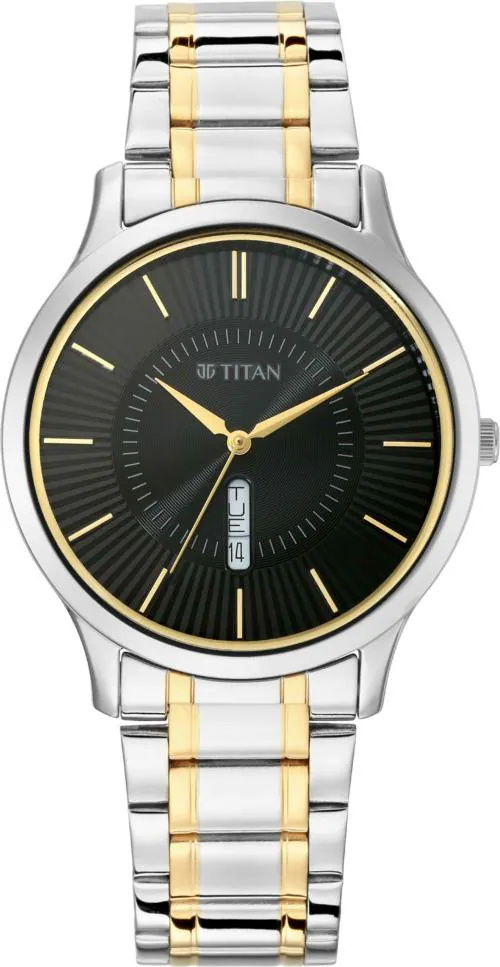 Buy Titan Black Dial Multi-color Strap Analog Watch For Men - (1845BM01 ...