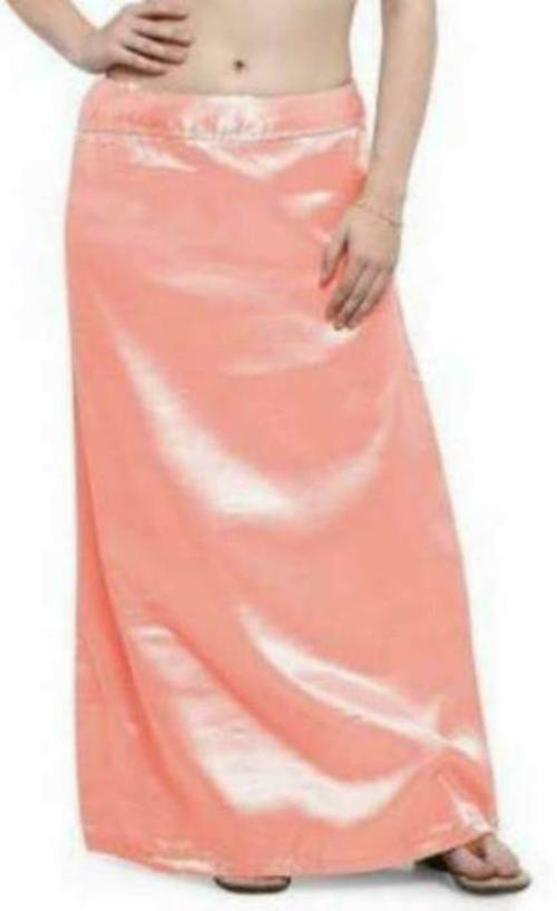 Buy KAVYA DESIGNERSWomen Pink Satin Blend Saree Petticoat Online at ...