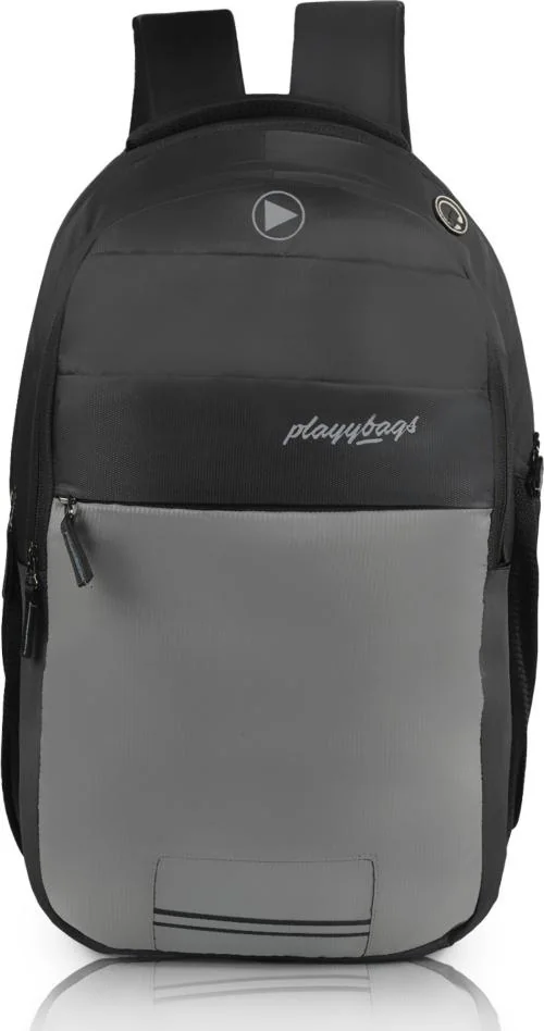 Buy playy bags Black and Grey Polyster Laptop Backpack - 30 L Online at ...